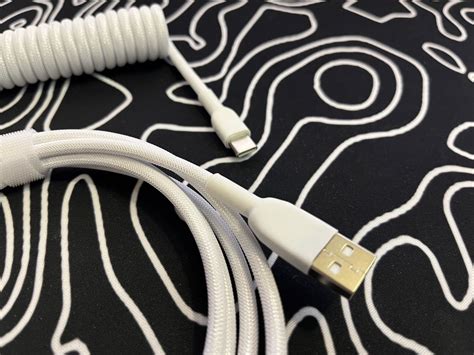 Кастомный спиральный кабель для клавиатуры Type C Usb авиатор 399 грн Периферійні пристрої