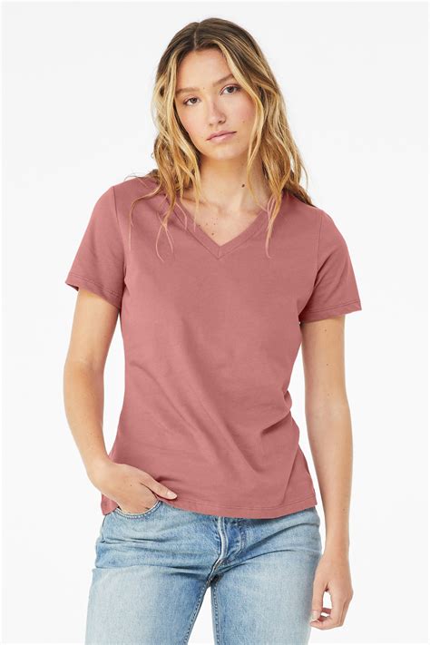 Bellacanvas Womens Relaxed Jersey Short Sleeve V Neck Tee Product