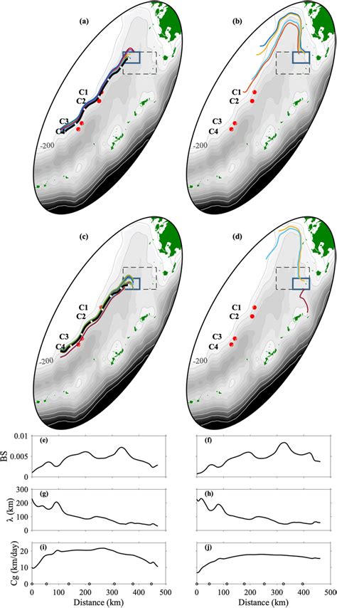 Wave Rays Colored Lines Traced With The Ray Tracing Model Of Trws
