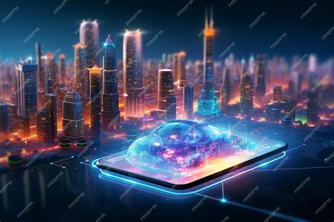 Premium Ai Image Artificial Intelligence Looking At Smart City Ai Control City Infrastructure