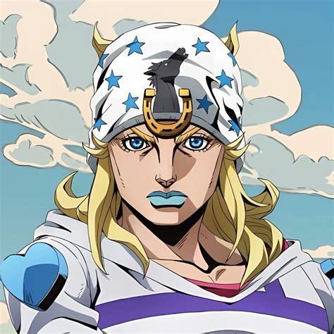 Johnny Joestar Offical Anime Icon Jojo Personagens Masculinos Jonnhy