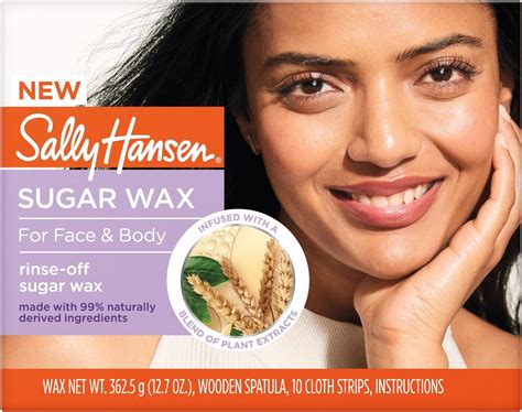 Sally Hansen Hair Remover Rise Off Sugar Wax Kit For Face