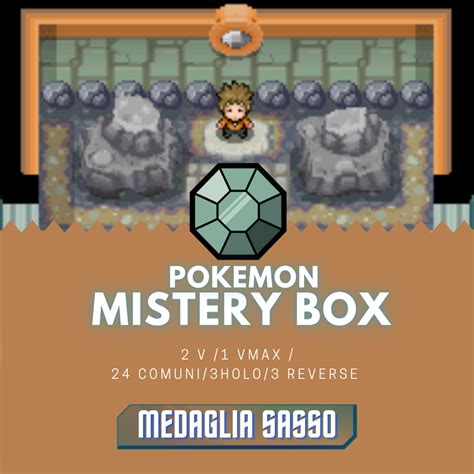 Mini Lotto Misterioso Carte Pokemon Medaglia Sasso Pokematto Store