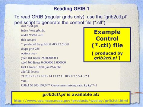 Ppt How To Read Grib With Cdms Powerpoint Presentation Free Download Id1021281