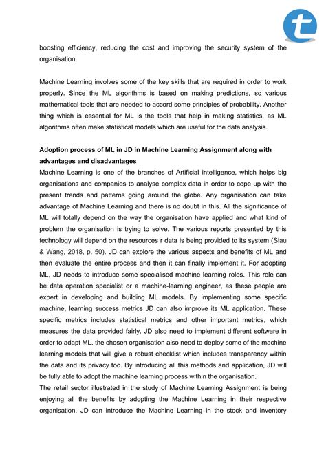 Machine Learning Assignment How Jd Utilizes Artificial Intelligence Pdf