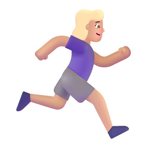 🏃🏼‍♀️‍ ️ Woman Running Facing Right Medium Light Skin Tone Emoji