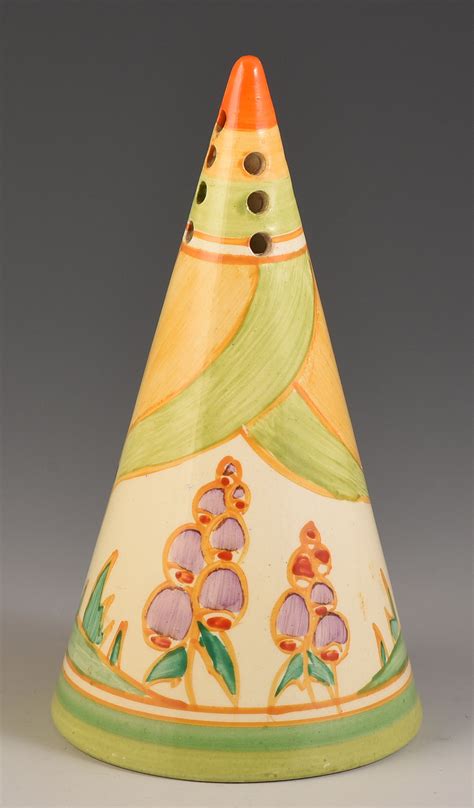 Clarice Cliff Windbells Conical Sugar Sifter C 1933