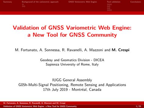Pdf Validation Of Gnss Variometric Web Engine A New Tool For Gnss