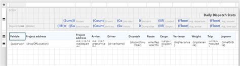 Using Table In Header Or Making A Custom Header Activereportsjs