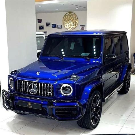 Blue Mercedes G Class On Display