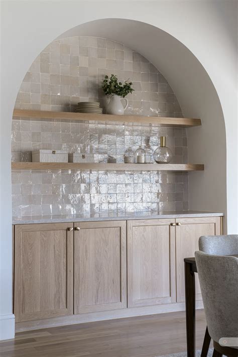 Cabinets With Arch Niche Built In Built Ins With Niche Built In
