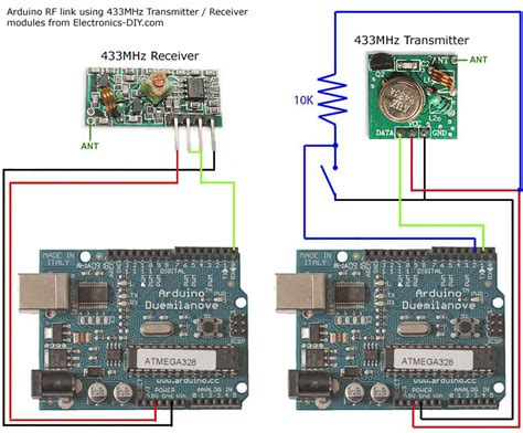 Electronics Arduino Rf Link Using 433mhz Transmitter