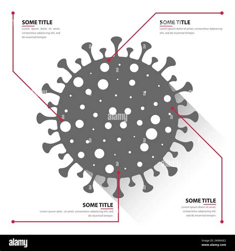 Infographic Design Template Virus Concept With 4 Steps Can Be Used