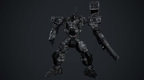 Assault Mech Game Ready 3d Model By Wernerkurt