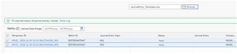 Mass Upload Multiple Journal Entries In Sap Fiori