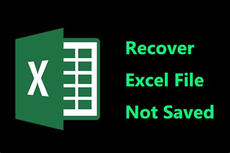 How To Recover Excel File Not Saved On Windows 10 Pc Mac Minitool