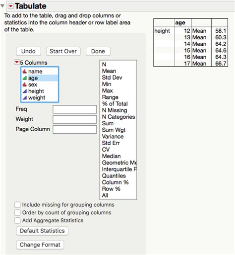 Solved Decimal Places In Tabulate Jmp User Community
