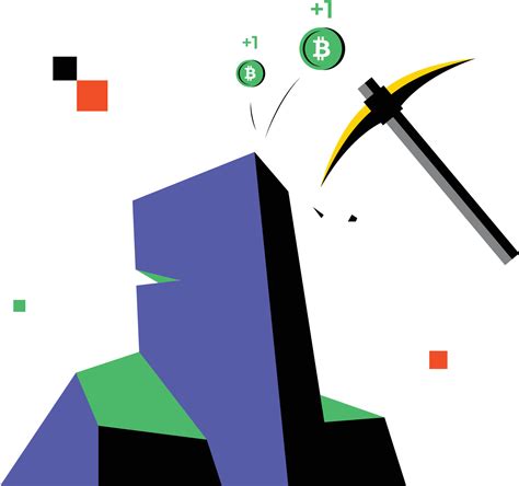 Bitcoin Mining With Flat Design Vector Art At Vecteezy