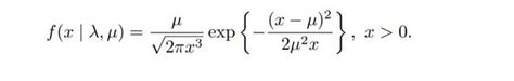 Consider The Inverse Gaussian Distribution With