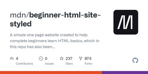 Beginner Html Site Styled Index Html At Gh Pages Mdn Beginner Html