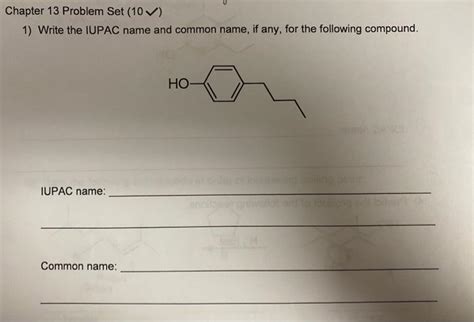 Solved Chapter Problem Set Write The IUPAC Name Chegg