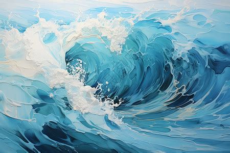 大海上咆哮的海浪插画图片下载 正版图片600576759 摄图网