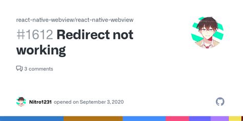 Redirect Not Working · Issue 1612 · React Native Webviewreact Native