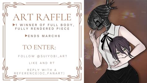 Suiyobi ༒║210║comms 🖌 On Twitter 🟫700 Milestone Art Raffle🟫 Rules