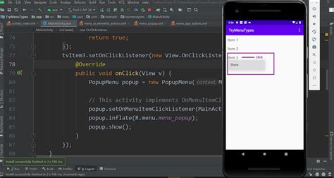 Menu Types In Android With Tutorial By Nourhan Gehad Abdelkareim Medium