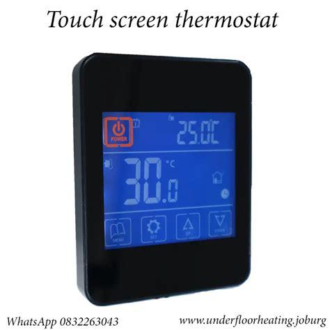 Touch Screen Thermostat Black Beautiful Finish Great Price