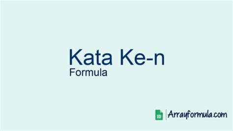 Ambil Kata Atau Memotong Kata Dengan REGEX Di Google Sheets Array Formula