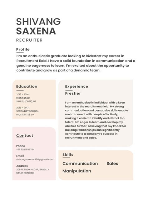Shivang Saxena Resume Pdf
