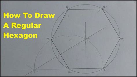 how to draw a regular hexagon when given the length of the side pa