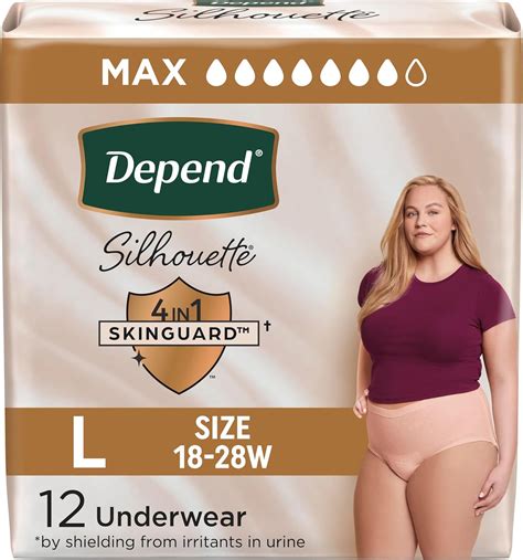 Depend Silhouette Adult Diapers Incontinence And Postpartum Bladder Leak