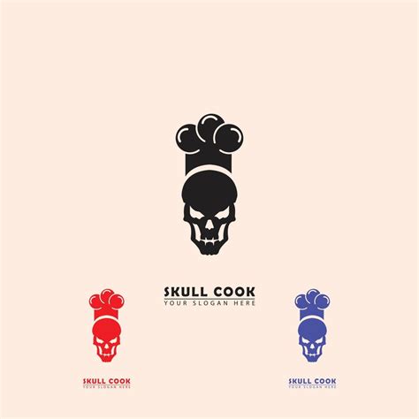 Abstract Vector Skull Chef Logo Icon 13164757 Vector Art At Vecteezy