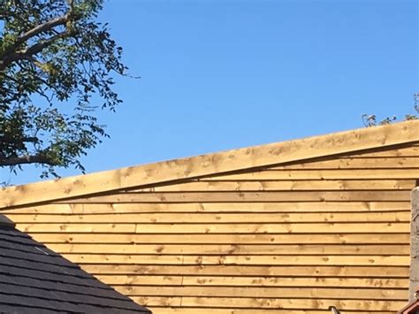 An Example Of Feather Edge Board Cladding Hartwells Fencing