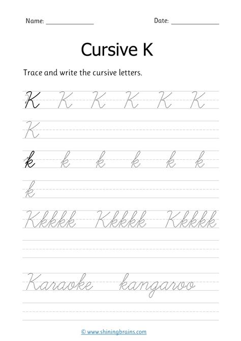 Printable Letter K In Cursive Writing Fancy Cursive Cursive Letters Images And Photos Finder