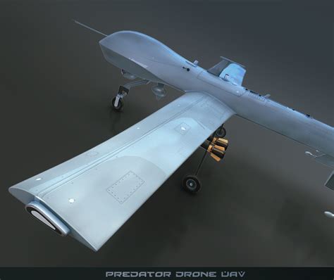 Predator Drone Uav 3d Model Flatpyramid