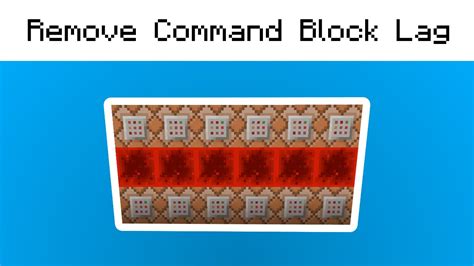 Minecraft How To Remove Lag From Command Blocks Youtube