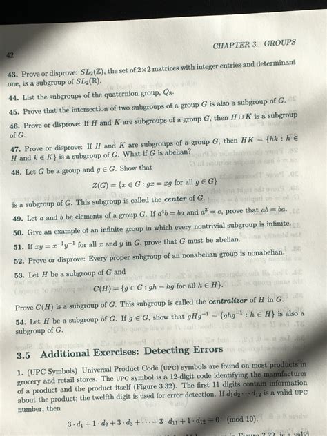 Solved 42 Chapter 3 Groups 43 Prove Or Disprove Sl2z