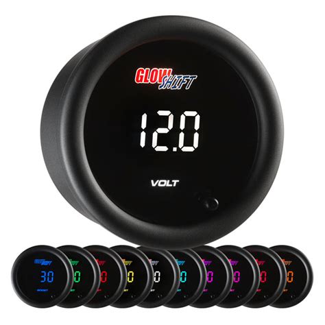 Glowshift Volt Gauges