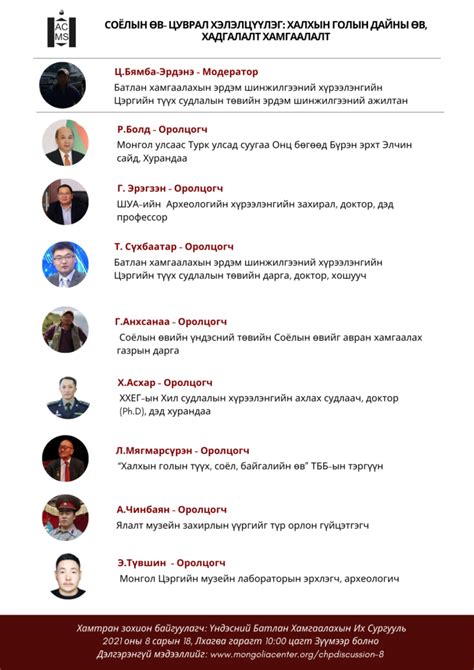 Соёлын Өв Цуврал Хэлэлцүүлэг Халхын голын дайны өв хадгалалт хамгаалалт Acms