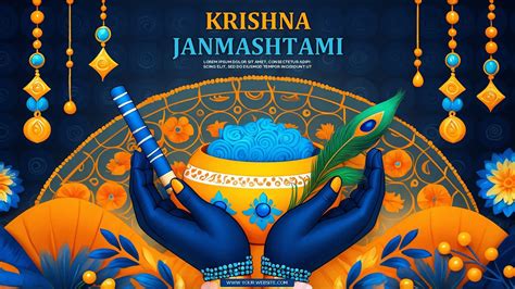 Captivating Krishna Janmashtami Psd Design Psd Templates