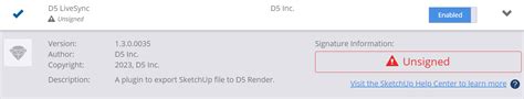 D Livesync For Sketchup Failed To Load Get Help D RENDER FORUM