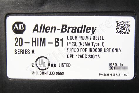 Plc Hardware Allen Bradley 20 Him B1 Powerflex Architecture Him Bezel Kit