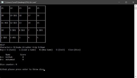 Github 7smd7snakes Ladders The C Project That I Did For My