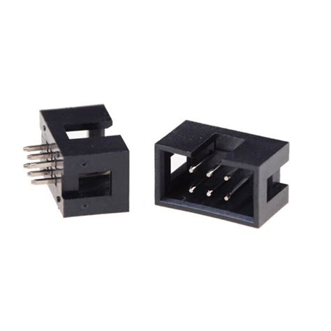 Dc3 6p Jtag Isp Socket Straight Idc Box Header Connector 254mm