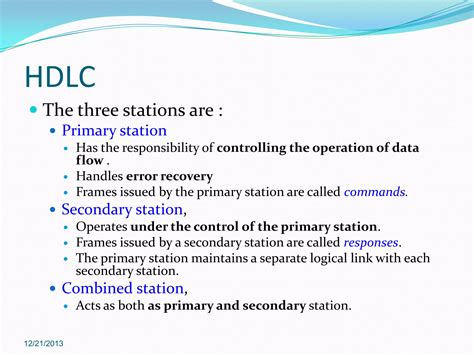Hdlchigh Level Data Link Control Ppt