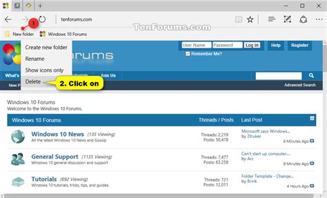 create or delete folder on microsoft edge favorites bar tutorials