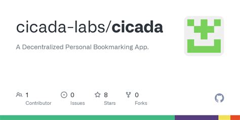 Github Cicada Labscicada A Decentralized Personal Bookmarking App